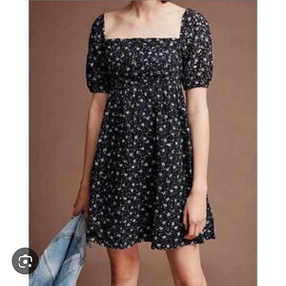 Anthropologie | Dresses | Anthropologie Maeve Lillyanne Floral Square ...
